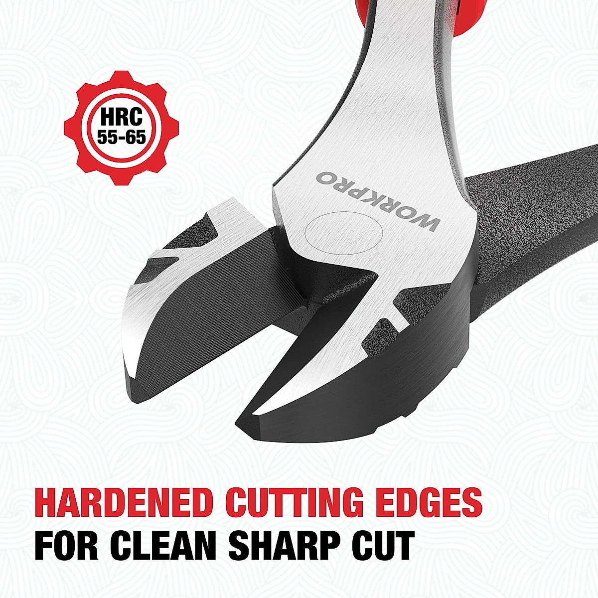 WORKPRO 8 Inch High Leverage Diagonal Pliers, Wire Cutters Heavy Duty in CRV Steel, Diagonal Cutters for Cutting Wires