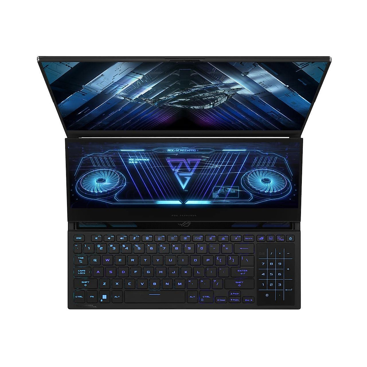 ASUS ROG Zephyrus Duo 16 GX650 GX 16.0" 240Hz WQXGA Gaming Laptop (AMD Ryzen 9 7945HX 16-Core, 64GB DDR5, 2x2TB PCIe SSD RAID 0, GeForce RTX 4080 12GB, Per Key RGB KYB, Win10P) w/Dockztorm Dock