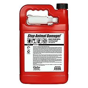 Messina Wildlife Squirrel Stopper - Effective, Food Grade Ingredients; Squirrels and Chipmunks; Ready to Use, 1 Gallon Liquid Refill Bottle
