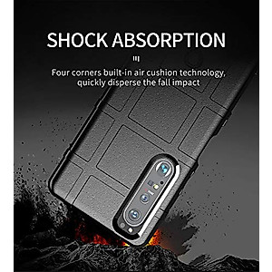 Ysnzaq Military Grade Durable Rugged Phone Case for Sony Xperia 1 III 6.5", Ultra Slim Soft TPU Shockproof Camera Protective Phone Cover for Sony Xperia 1 III HD Black