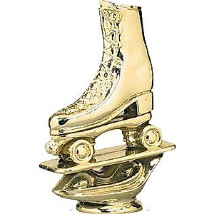 Crown Awards Roller Skate Trophies, Gold Stars Roller Skate Trophy with Custom Engraving