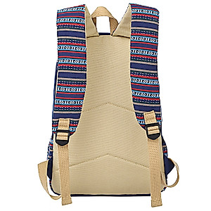 mygreen Casual Style Lightweight Canvas Backpack School Bag Travel Daypack Army Green