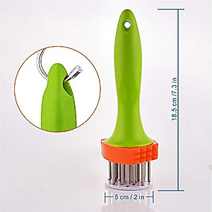 M MOACC Meat Tenderizer 24 Stainless Steel Needle Professional Metal Tenderizer Blades Cooking Tool for Chef