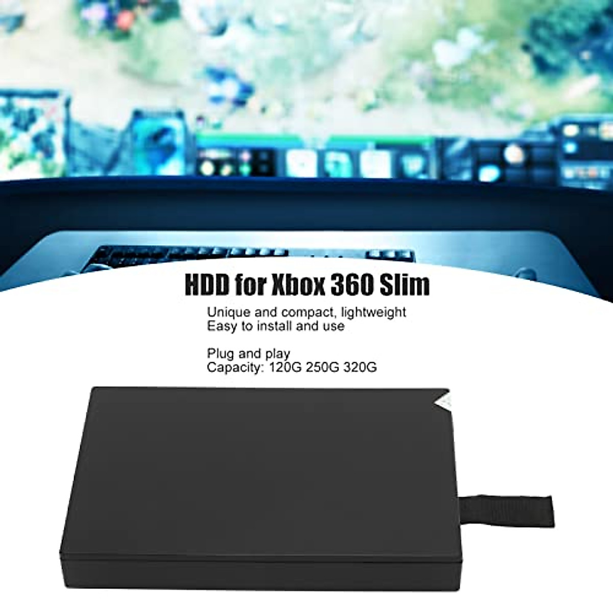 Game Console Hard Drive Disk, Hard Drive Disk Portable ABS Plug and Play Compact for Game Console (250G)
