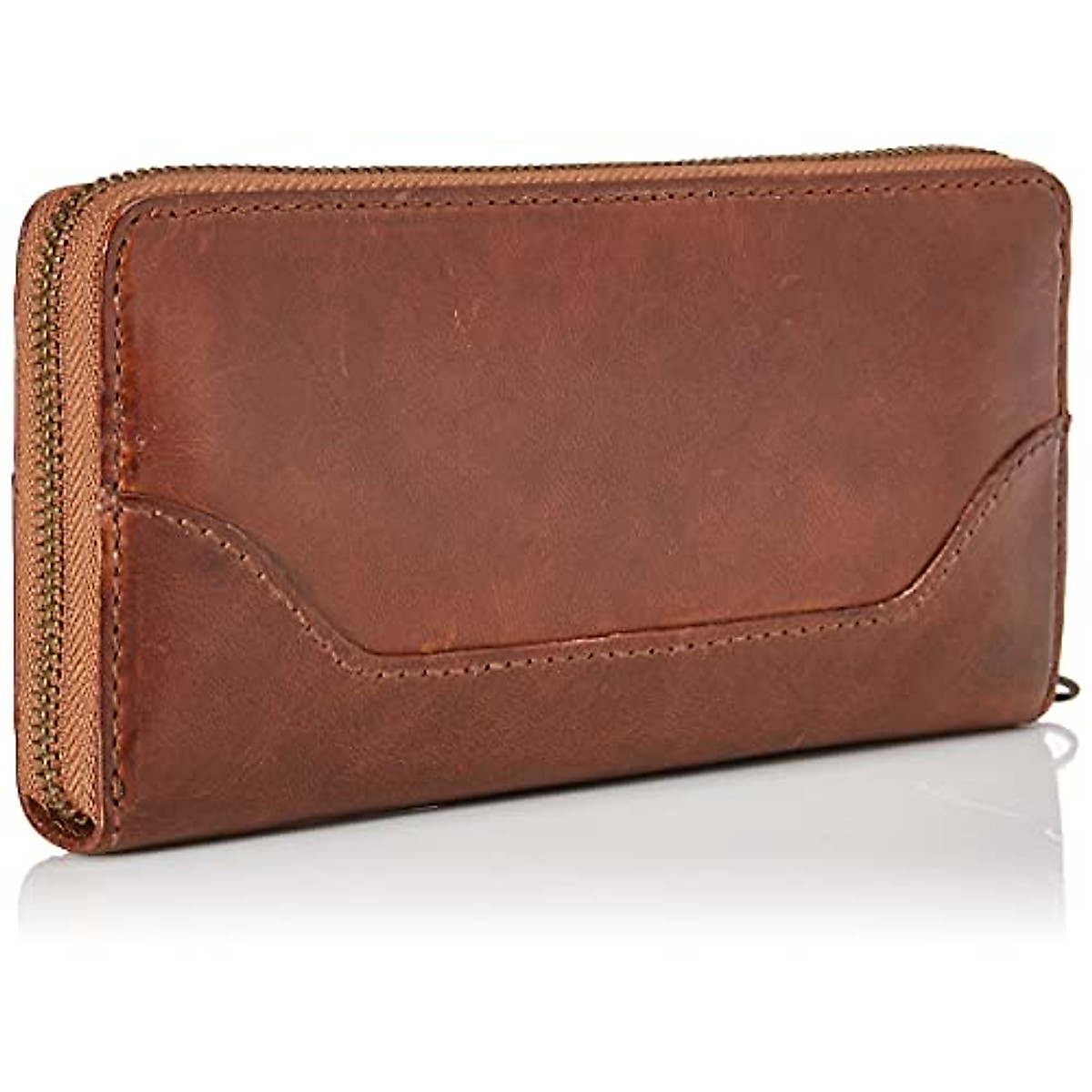 Frye womens Melissa Zip Wallet, Cognac, One Size US