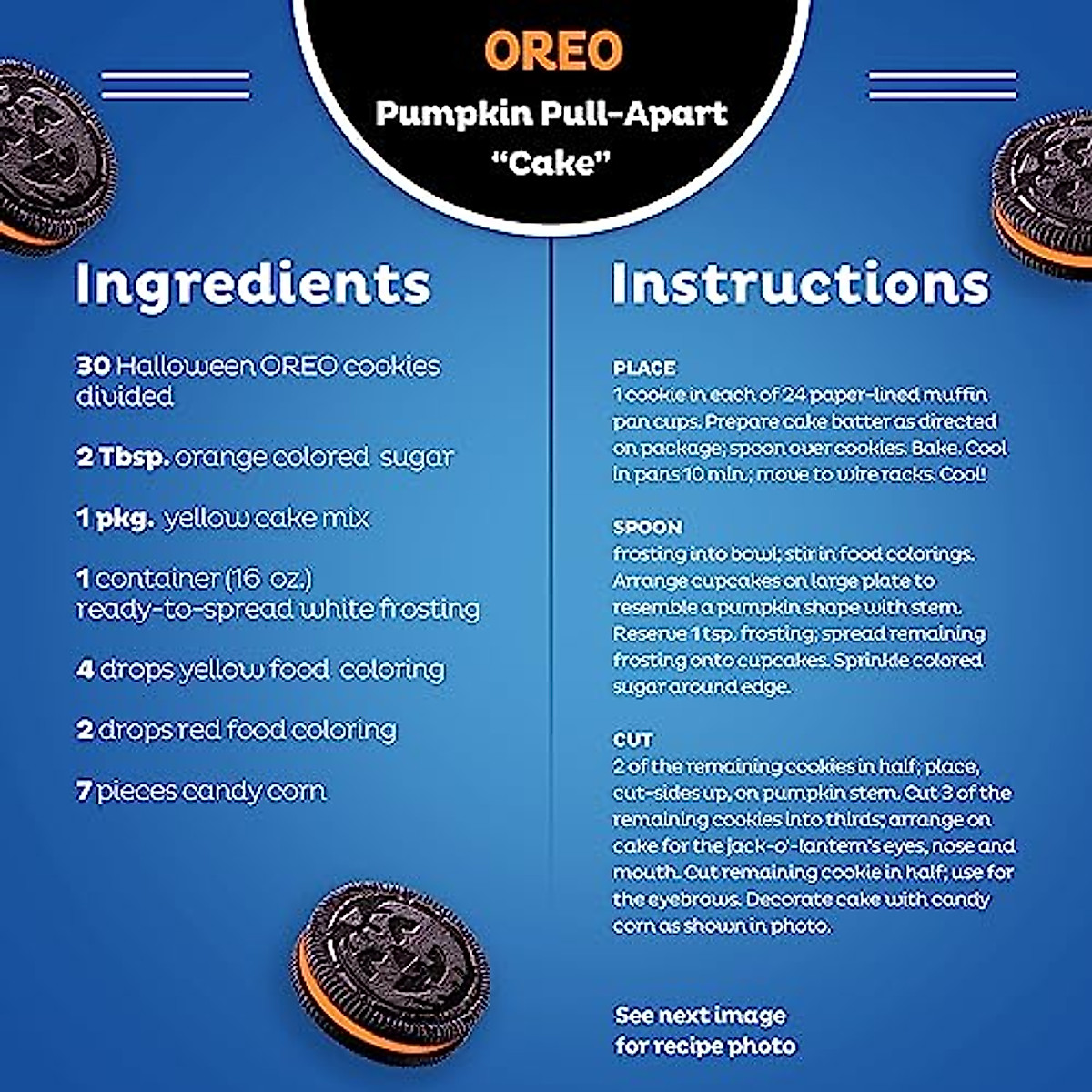 OREO Orange Creme Chocolate Sandwich Cookies, Limited Edition, Halloween Cookies, 18.71 oz