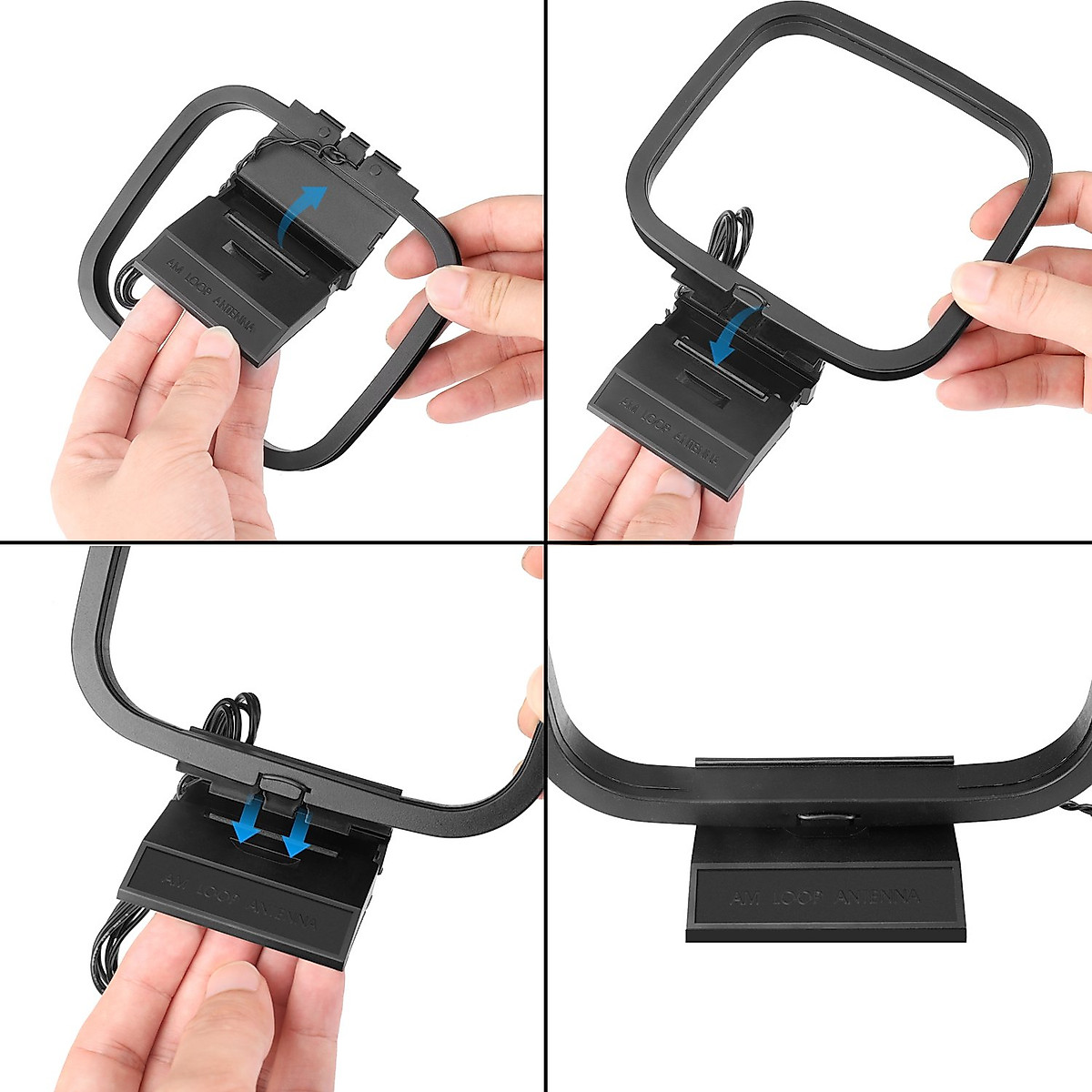 TNP AM Loop Antenna 2 Pin Cable Bare Wire (5ft) for Home Tabletop Stereo Radio Sound Receiver, Yamaha, Onkyo, Denon