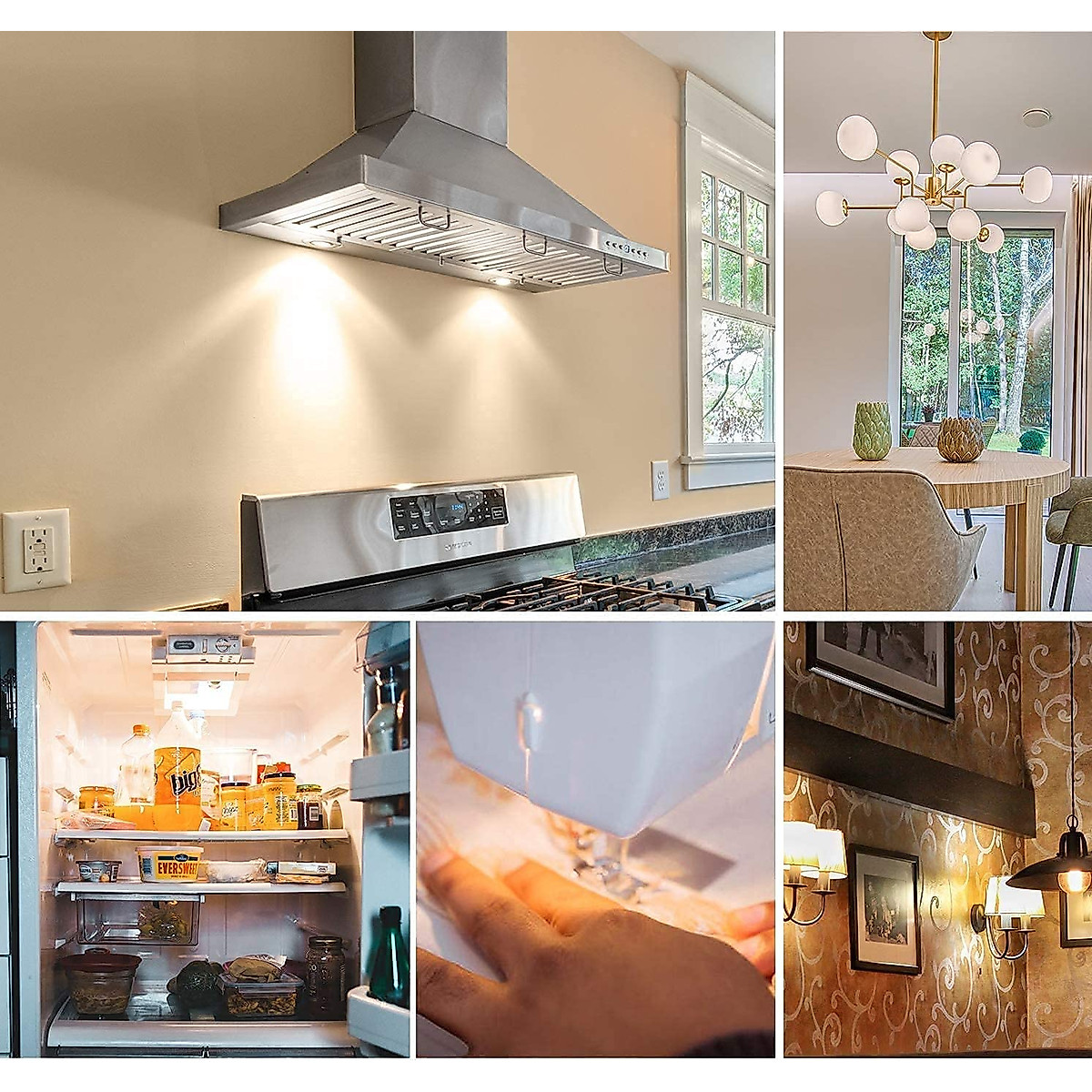 VOKWAK G8 LED Bulb GY8.6 Bi-Pin Base T4 Xenon Bulb 120Volt Microwave Light Bulb Replacement 3W(30W Halogen Equivalent) 300LM for Puck Light,Oven Light,Under Cabinet Light,3-Pack(Warm White 3000K)