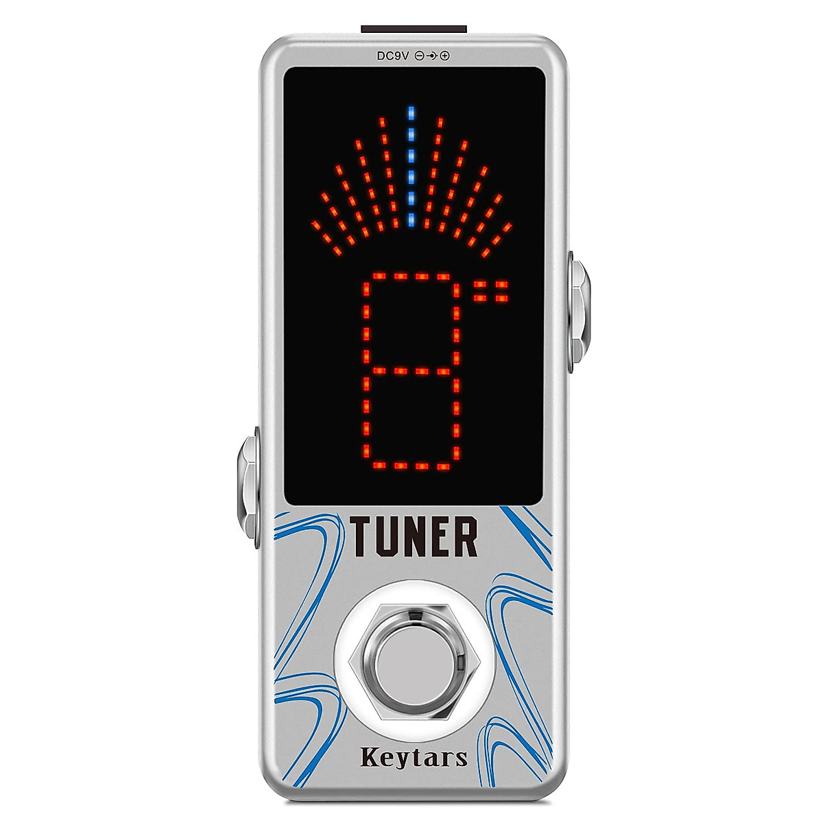 Keytars High Precision Guitar Chromatic Tuner Pedal Ture Bypass Tiny Size, KTS-910
