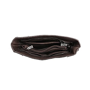 Trinity Ranch Hair on Cowhide Leather Large Tote Bag and Handbag for Women Western Shoulder Bag TR140G-921CF