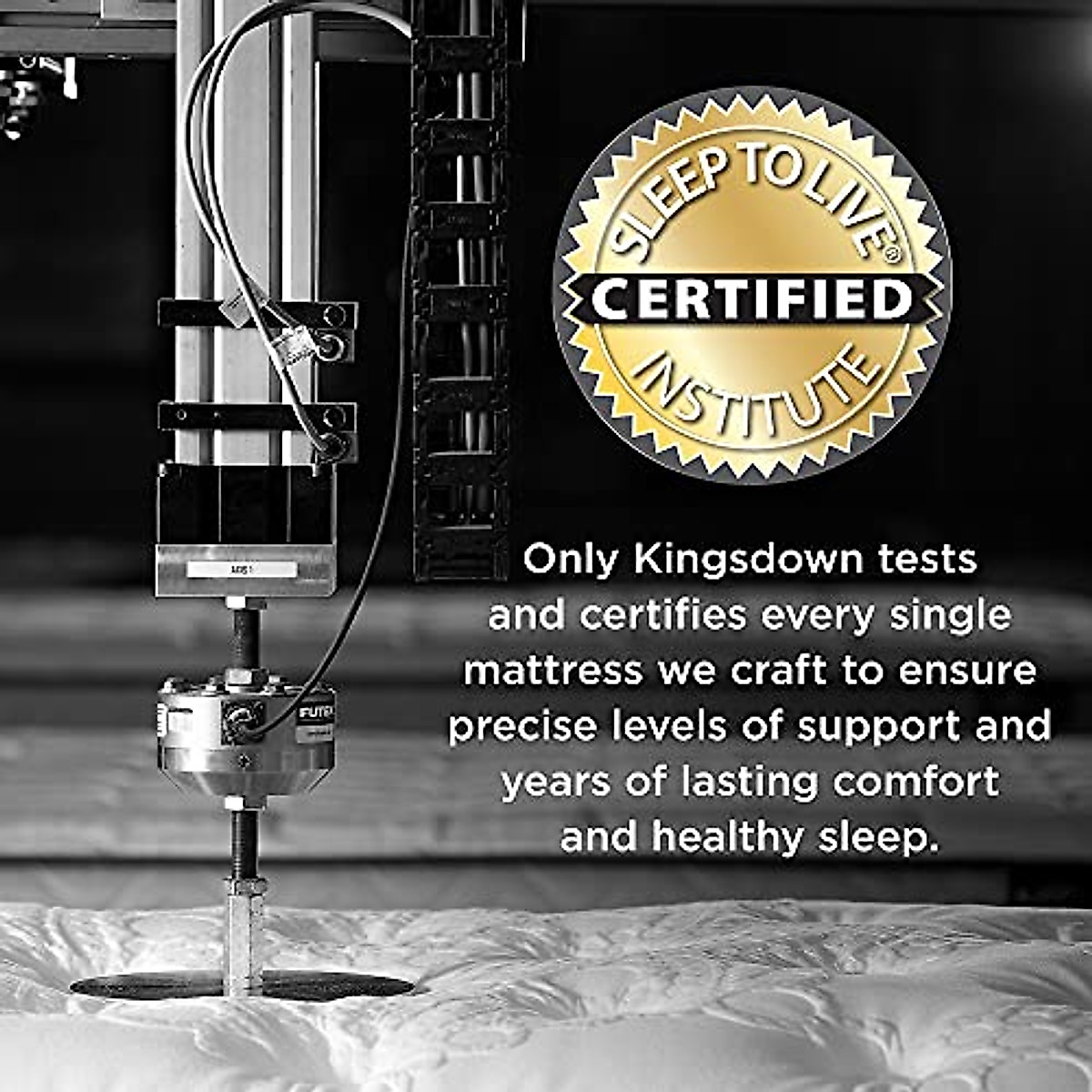 Kingsdown Firm Innerspring Mattress King, Cooling Gel Foam Layer Multi-Layered Comfort Cool Sleep Quilted Top Luxury Mattresses 12-Inch, Prime Owington