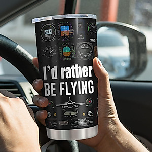 Ladyhold Pilot Gifts, Aviation Gifts, Pilot Gifts for Men Tumbler 20Oz, Aviation Gifts for Pilots Men, Airplane Gifts for Men, Pilot Gifts Aviation Men, Pilot Gift Ideas, Gifts for Aviation Lovers