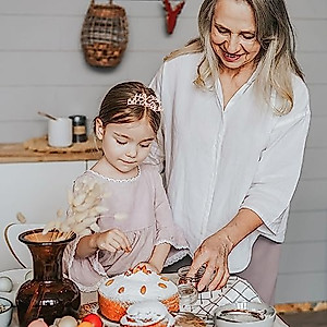 Birthday Crown Silver Rhinestone Birthday Tiara Birthday Party Decorations for Women Birthday Party Favors for Girls 16th 21st 30th 40th 50th 60th Birthday Crown Crystal Hair Accessories for Party(Rose Gold)