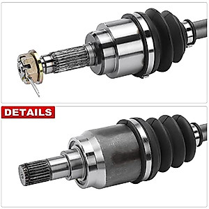 A-Premium Rear Left Driver CV Axle Shaft Assembly Compatible with Honda Big Red 700 MUV700 2009 2010 2011 2012 2013, 4x4 Model, Replace# 42350-HL1-A01, 42230-HL1-A01