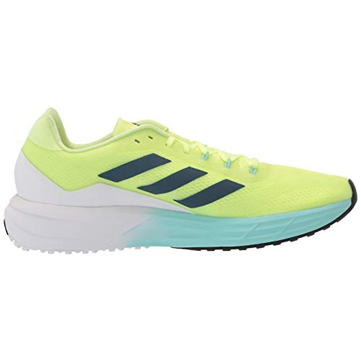 adidas Women's SL20 Running Shoe, Yellow/Crew Navy/Aqua, 12