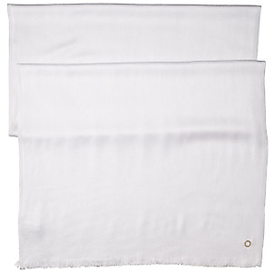 Calvin Klein Women's Pashmina Scarf, eggshell solid, One Size