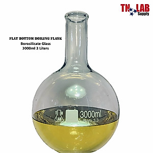 TN LAB Flat Bottom Boiling Flask 3000ml 3L