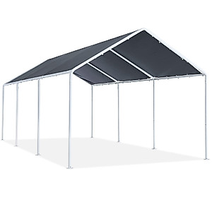 ABCCANOPY 10x20 FT Carport Garage Car Boat Shelter Party Tent, Gray