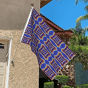 Tile Cube Outdoor Decorative Flag 3x5ft/Vibrant, Fade-Resistant Polyester Fabric - Ideal For Holiday Garden Decor - Making An Eye-Catching Addition To Your Outdoor Space!