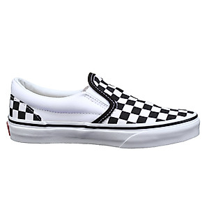 Vans Kids Classic Slip-On (Checkerboard) Black/True White VN000ZBU5GU Size 10.5