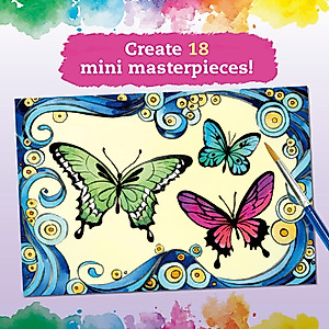 Klutz Watercolor Wishes Postcard Kit, 19 Piece Set, Multicolor