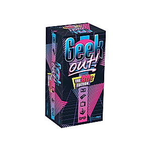 Geek Out! - 80's Edition, Pop Culture Party Game, Fun Bluffing Game for Adults, Family Friendly, Classic 80's Nostalgia, Social Game for 2+ Players