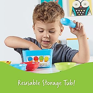 Learning Resources Smart Scoops Math Activity Set, Stacking and Sorting Toys, Develops Early Math Skills, 55 Pieces, Ages 3+
