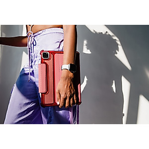 [U] by UAG iPad Pro 11" (4th Gen 2022, 3rd Gen 2021) Case Lucent Lightweight Slim Shockproof Smart Folio Protective Cover with Auto/Sleep Wake & Pencil Holder, Aubergine/Dusty Rose