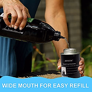 Torch Replacement Canisters Set, AWSOM Bamboo Torch Fuel Can,Long-Last, Easy Refill for Tiki Outdoor Bamboo Torch,Tabletop Torch Canister 12fl.oz, 4 PACK