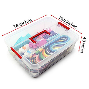 MDLUU Paper Quilling Kit with 1860 Strips and Quilling Tools and Storage Box, Paper Quilling Craft Great for DIY Learning Class, Home Decoration, Birthday Gift