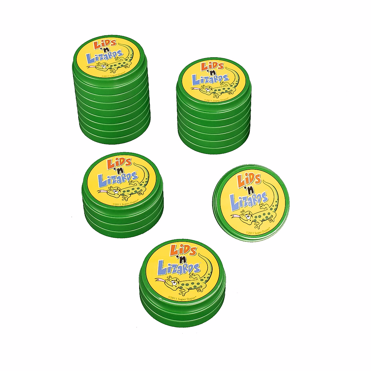 Super Duper Publications | Lids 'n Lizards® Magnetic Photo Vocabulary Game Extra Lids (20 Count) | Educational Learning Resource for Children
