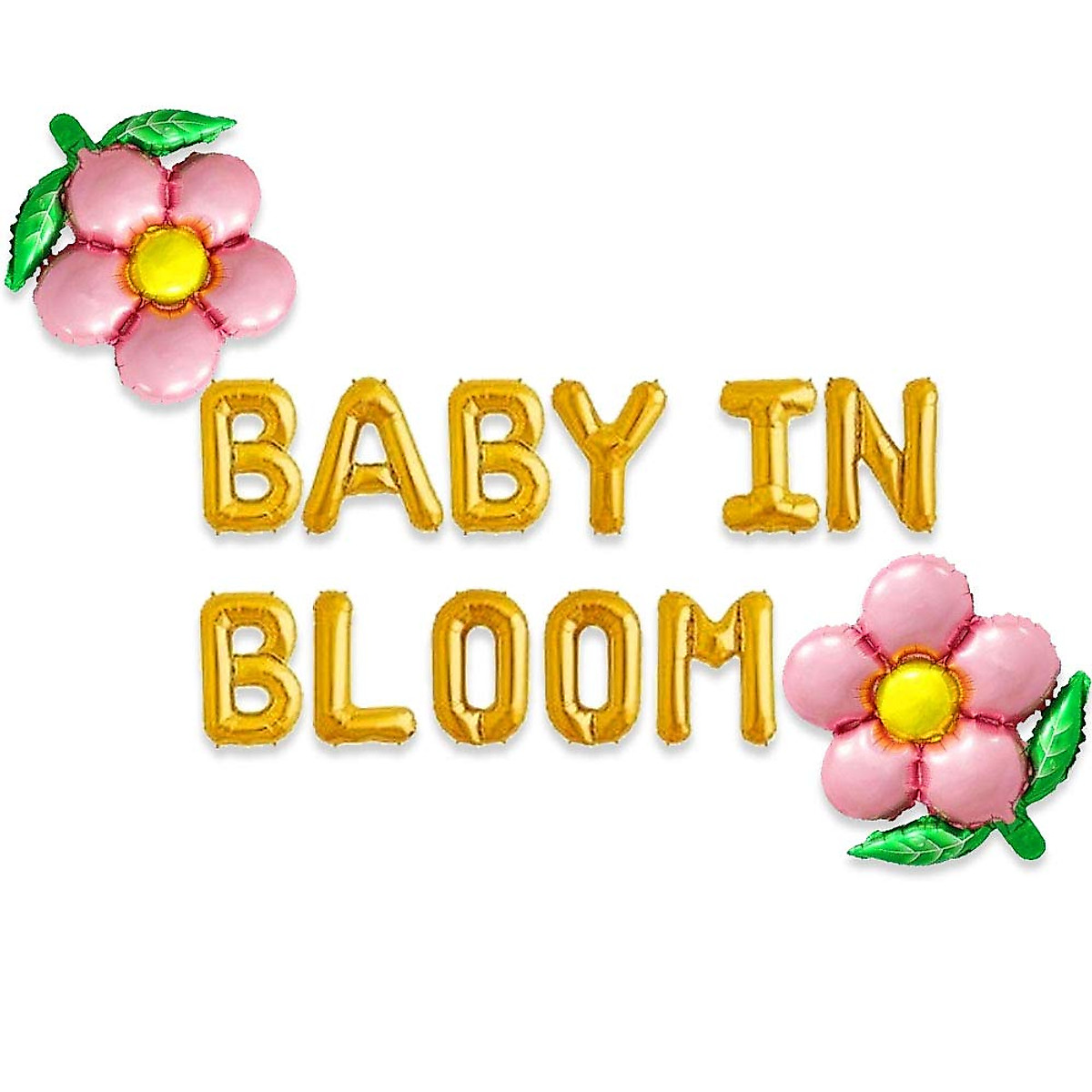 JeVenis Baby in Bloom Balloons Baby in Bloom Banner Baby In Bloom Baby Shower Decorations Baby In Bloom Backdrop Floral Baby Shower Decorations