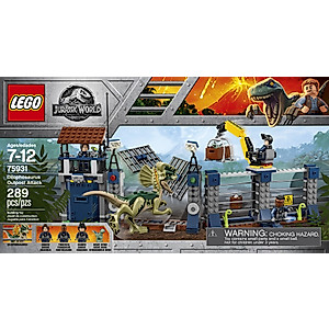 LEGO Jurassic World Dilophosaurus Outpost Attack 75931 Building Kit