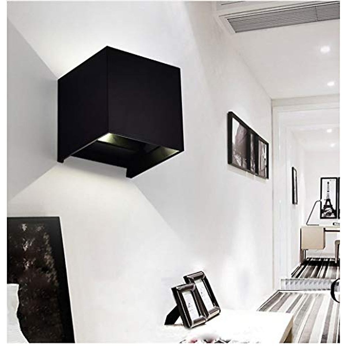 TAIYH Modern LED Light Wall Lamp - Wall Washer 12V LED Modern Wall Light, Adjustable Beam Angle Design, IP65 Waterproof LED Outdoor/Indoor Wall Light, for Hallway Living Room,Warm Light