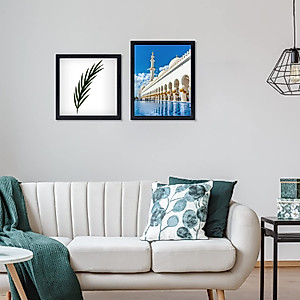 NAOKBOEE 10x10 Picture Frame in Black - Horizontal and Vertical Formats for Wall and Tabletop - Photo Frames with Shatter Resistant Plexiglass