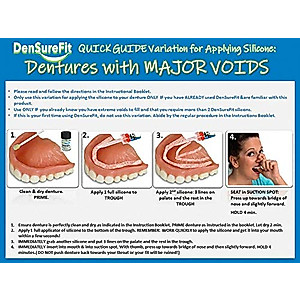 DenSureFit Lower Denture Reline Kit, Unflavored