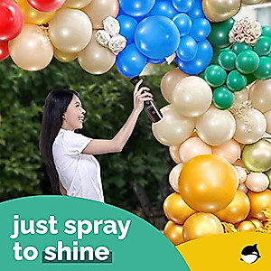 Orca Balloon Shine Spray (16oz) | Ultra Shiny Glow Spray for Latex Balloons. Balloon Brightener Spray for Lasting Gloss Finish (Brillo para Globos)
