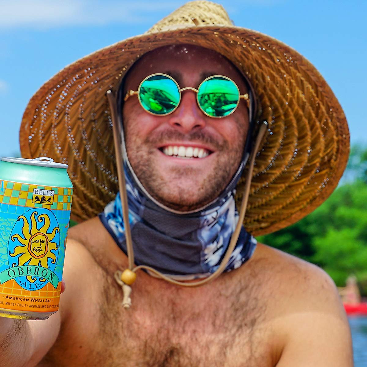 AIEYEZO Round Steampunk Sunglasses for Men Women Gothic Glasses Vintage Circle Metal Frame 100% UV Blocking Lens (Gold/Green Mirrored)