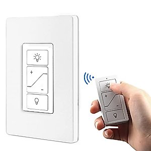 Humpptom Light Switch, Dimmer Switch with Wireless Remote Control, Single Pole Smart Switch Support 2.4G&5G Compatible with Alexa