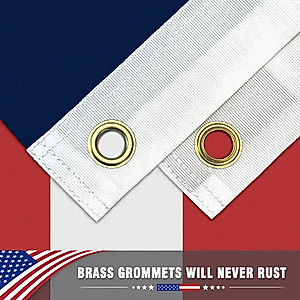 5x3 Ft American Outdoor Flag US Flag Bright Color and UV Fade Proof Canvas Header and Double Stitched - USA Flags with Brass Grommets
