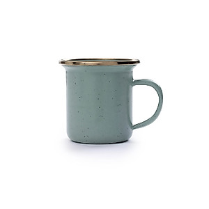 Barebones Enamel Espresso Cup Set - Mint, 4 oz