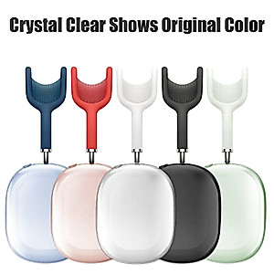 VICHYIE Case Cover for AirPods Max, Clear Soft TPU Case Anti-Scratch, Transparent Accessories Protector Cover for Airpods Max Headphones (Clear)