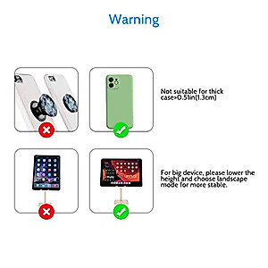 Urmust Cell Phone Stand Height Angle Adjustable Phone Stand for Desk Phone Holder for Office Compatible with iPhone 14 13 12 11 Pro Max X Xr 8 Plus 7 6 (Gold)