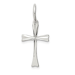 Diamond2Deal 925 Sterling Silver Religious Crucifix Cross Pendant