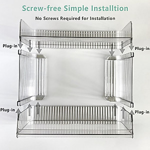 Rusnugic Bathroom Organizer Countertop, Counter Organizer for Bathroom - 2 Tier Sink Organizer Shelf for Vanity Counter Storage, Skincare lotion Perfume Makeup Dresser Countertop Organizer