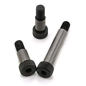 D6(M5) D8(M6) D10(M8) Stop Bolts Hex Head Shoulder Screws Class 12.9 Grade High Tensile Steel Stop Bolt Rod (1Pcs, D10x100mm)