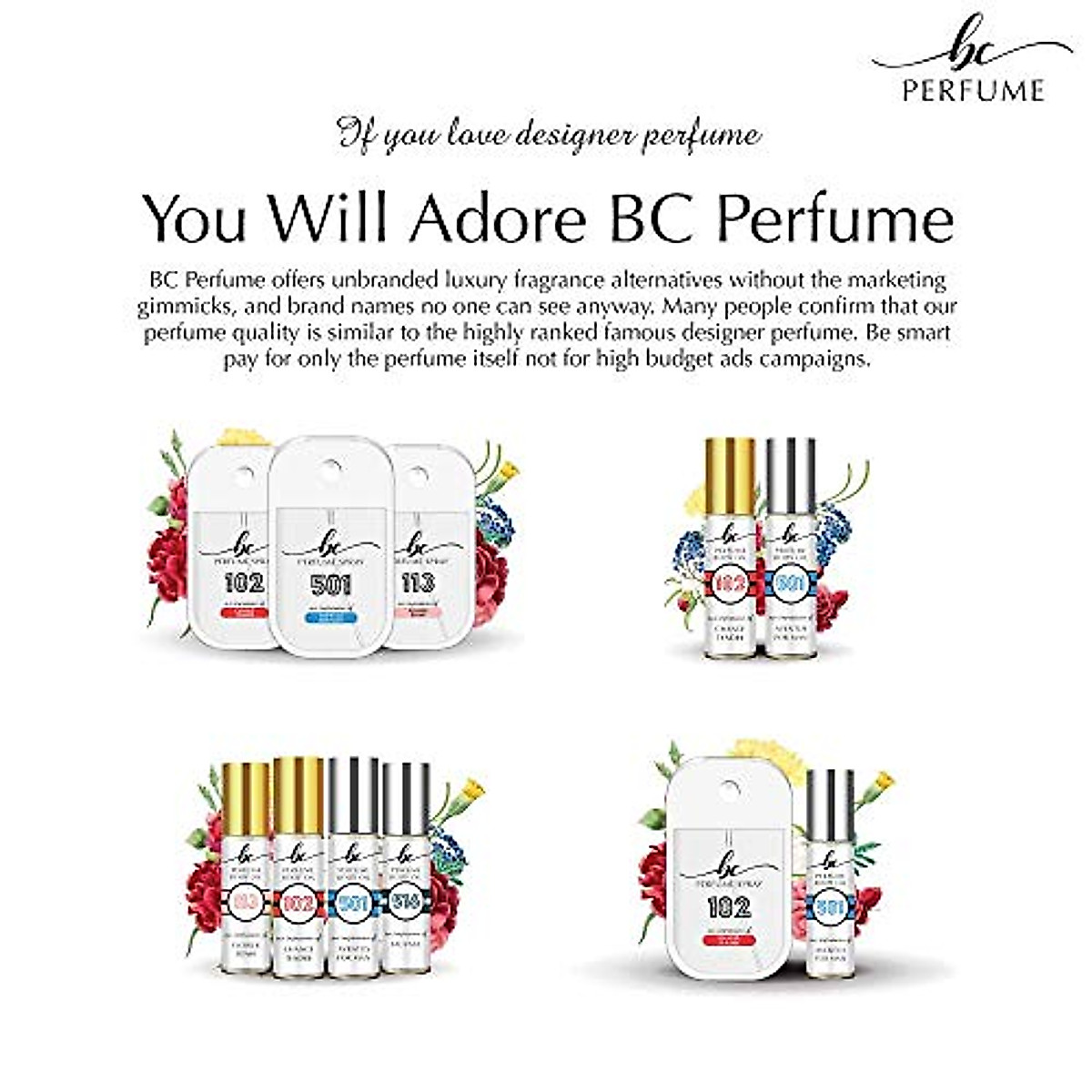 BIOCURA BC Perfume 258 Inspired by Ariana Cloud For Women Replica Fragrance Body Oil Dupes Alcohol-Free Grande Sample Travel Size Concentrated Long Lasting Roll-On 0.3 Fl Oz/10ml