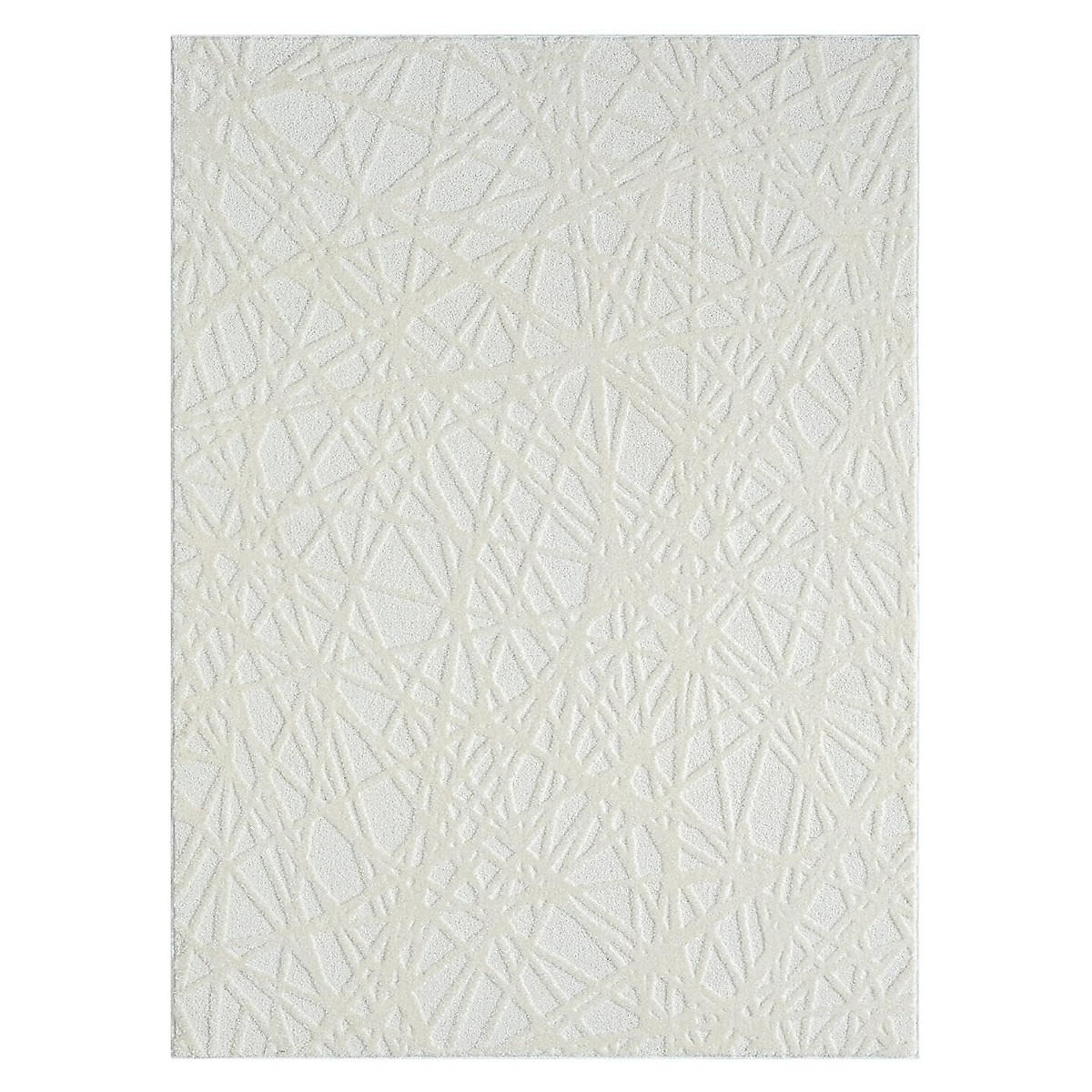 LUXE WEAVERS Jasper Collection 689 Cream 8x10 Modern Abstract Area Rug