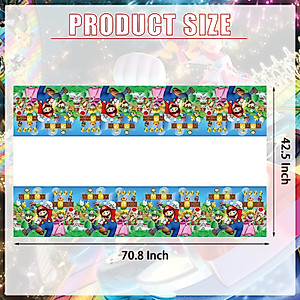 4 PCS Birthday Party Tablecloth 42.5 x 70.8 inch, Brother Party Tablecloth for Birthday Party Supplies Decorations