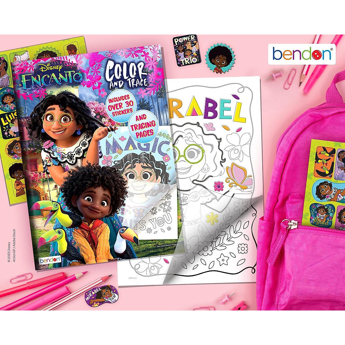 Disney Encanto 48 Page Color and Trace Coloring and Activity Book with 8 Tracing Sheets Paperback 51724 Bendon